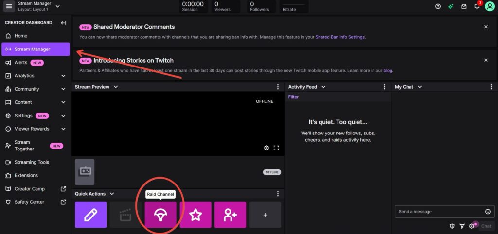 How to Start a Raid on Twitch - Twitch marketing Guides