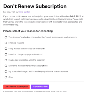 How to Cancel Subscriptions on Twitch - Twitch marketing Guides