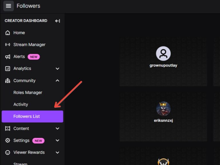 How to Check Your Twitch Followers List